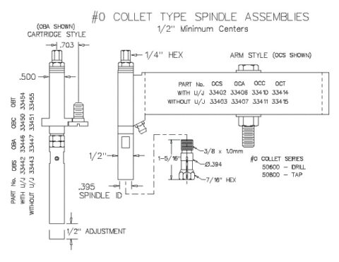 Cartridge and Arm Style Spindle Assemblies - Createch Machine and Design