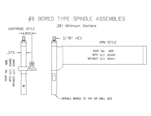 Cartridge and Arm Style Spindle Assemblies - Createch Machine and Design
